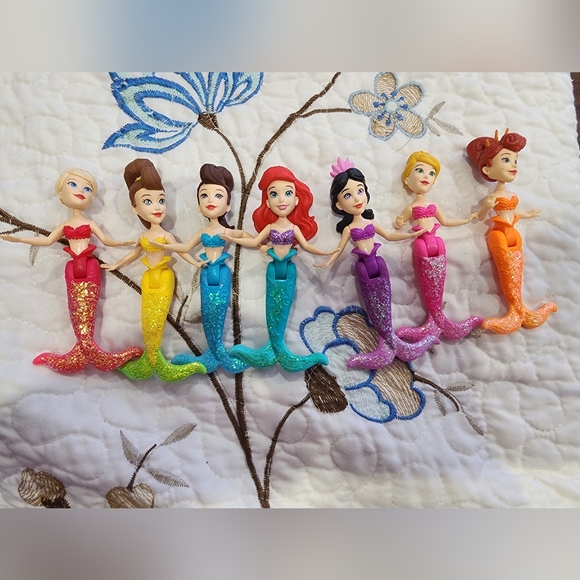 Toys | Disney Little Mermaid Figures Ariel And Sisters Friends Mattel ...